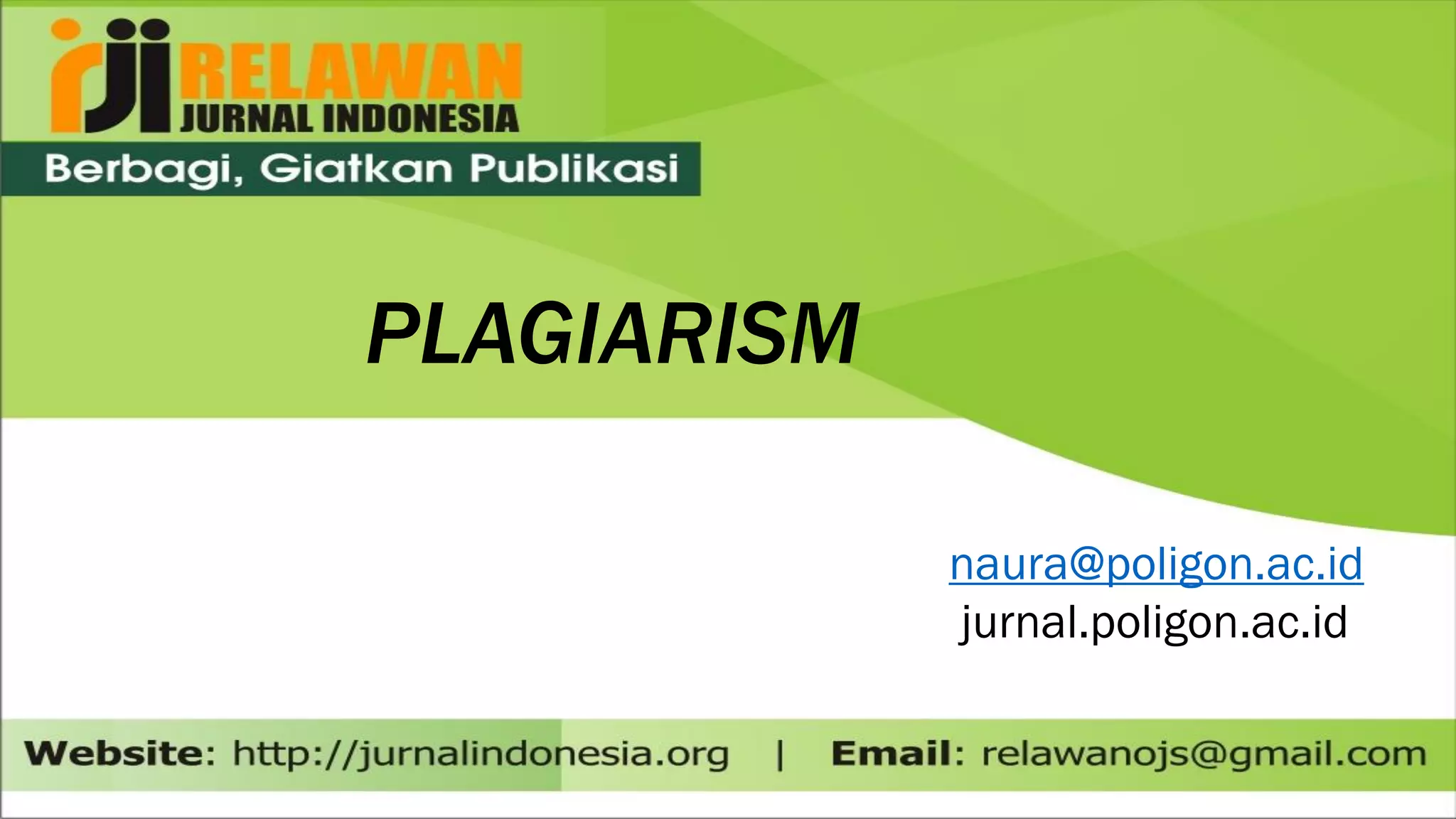 PLAGIARISM | PDF