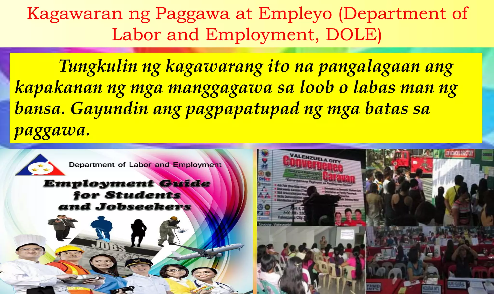 YUNIT III ARALIN 3: Ang mga Namumuno sa Bansa | PPTX