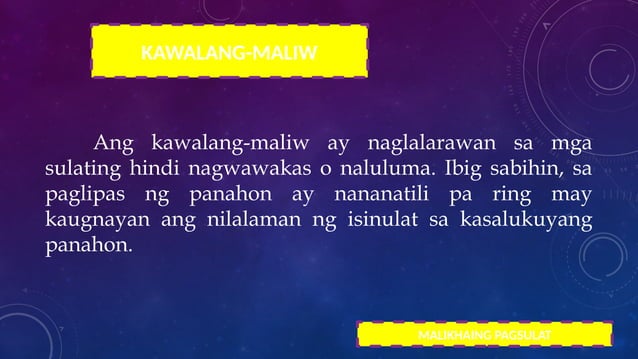 MALIKHAING PAGSULAT- Creative Writing for Grade 12 | PPTX