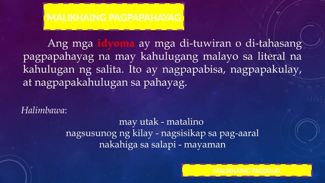 YUNIT II MALIKHAING PAGSULAT for Grade 12 | PPTX