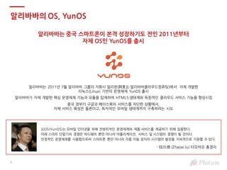 Alibaba YunOS platum china report | PPT