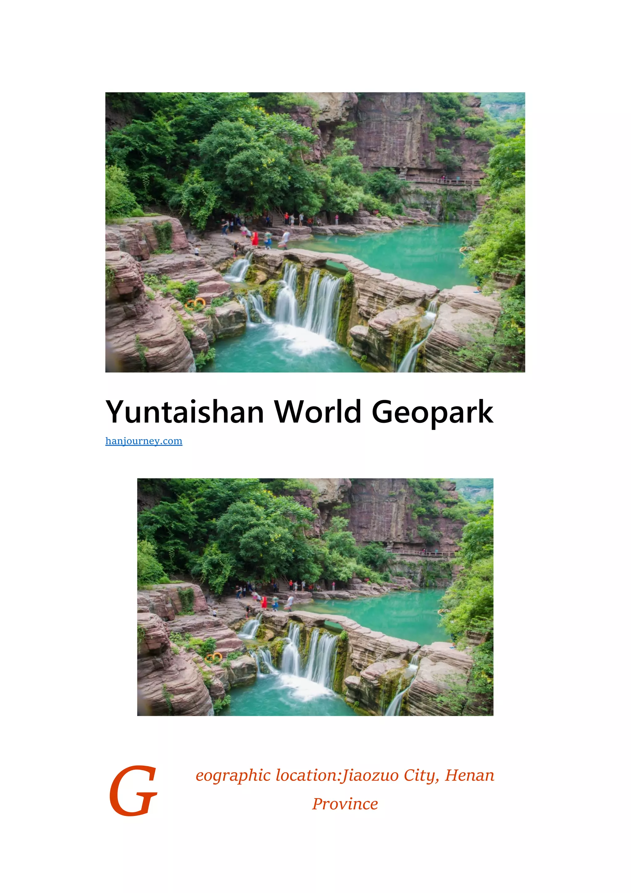 Yuntaishan world geopark | PDF