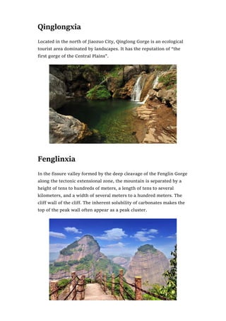 Yuntaishan world geopark | PDF
