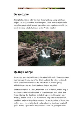 Yuntaishan world geopark | PDF