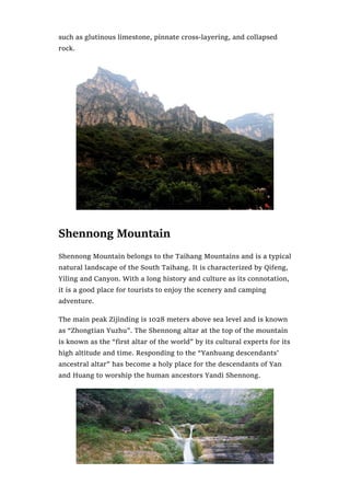 Yuntaishan world geopark | PDF