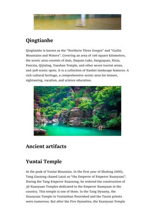 Yuntaishan world geopark | PDF