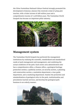 Yuntaishan world geopark | PDF