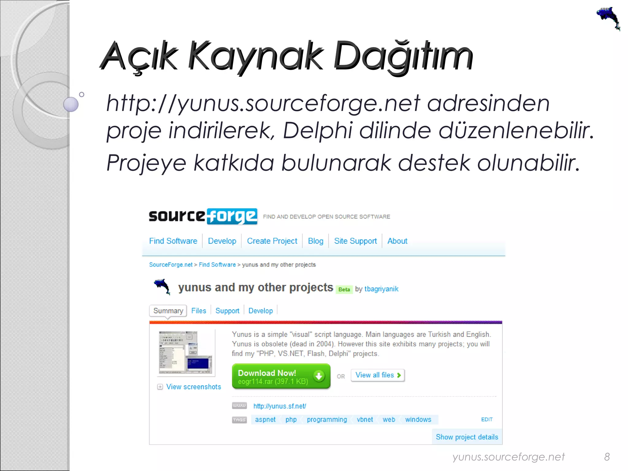 Yunus visual programming - turkish | PPT