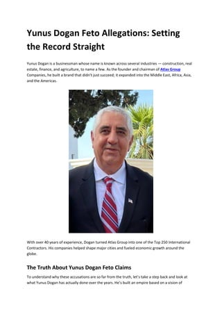 Yunus Dogan Feto Allegations Setting the Record Straight | PDF