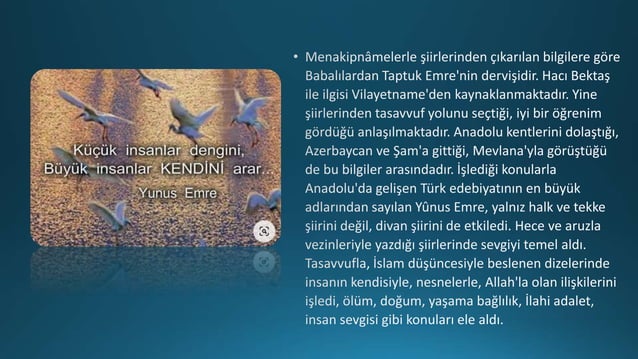 YUNUS EMRE VE MEVLANA NIN HAYATI KISACA .pptx