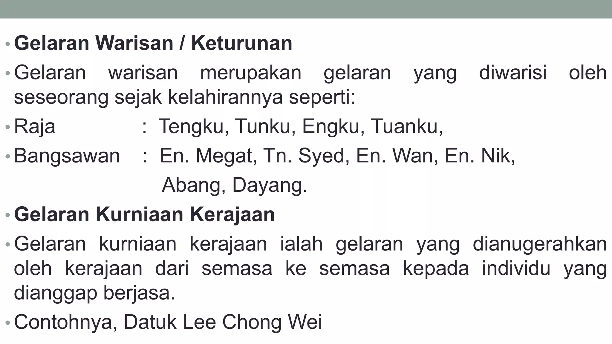 Tutorial 5: Sistem Sapaan Dalam Masyarakat Melayu | PPTX