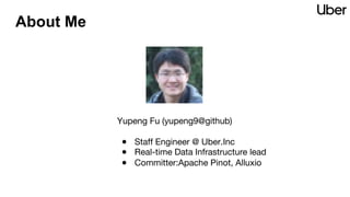 Real-time Analytics with Upsert Using Apache Kafka and Apache Pinot | Yupeng Fu, Uber | PDF