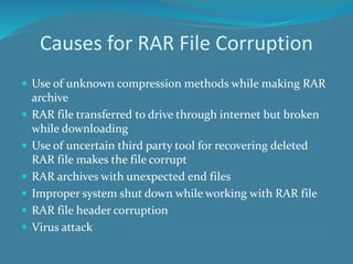 Repair RAR File | PPT