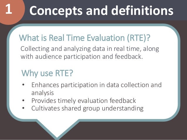 Real Time Evaluation: Tips, Tools, and Tricks of the Trade