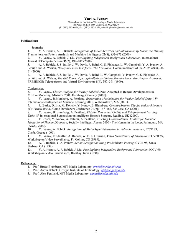 Yuri A. Ivanov | PDF