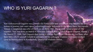 Yuri Gagarin | PPT | Science Fiction | Genres
