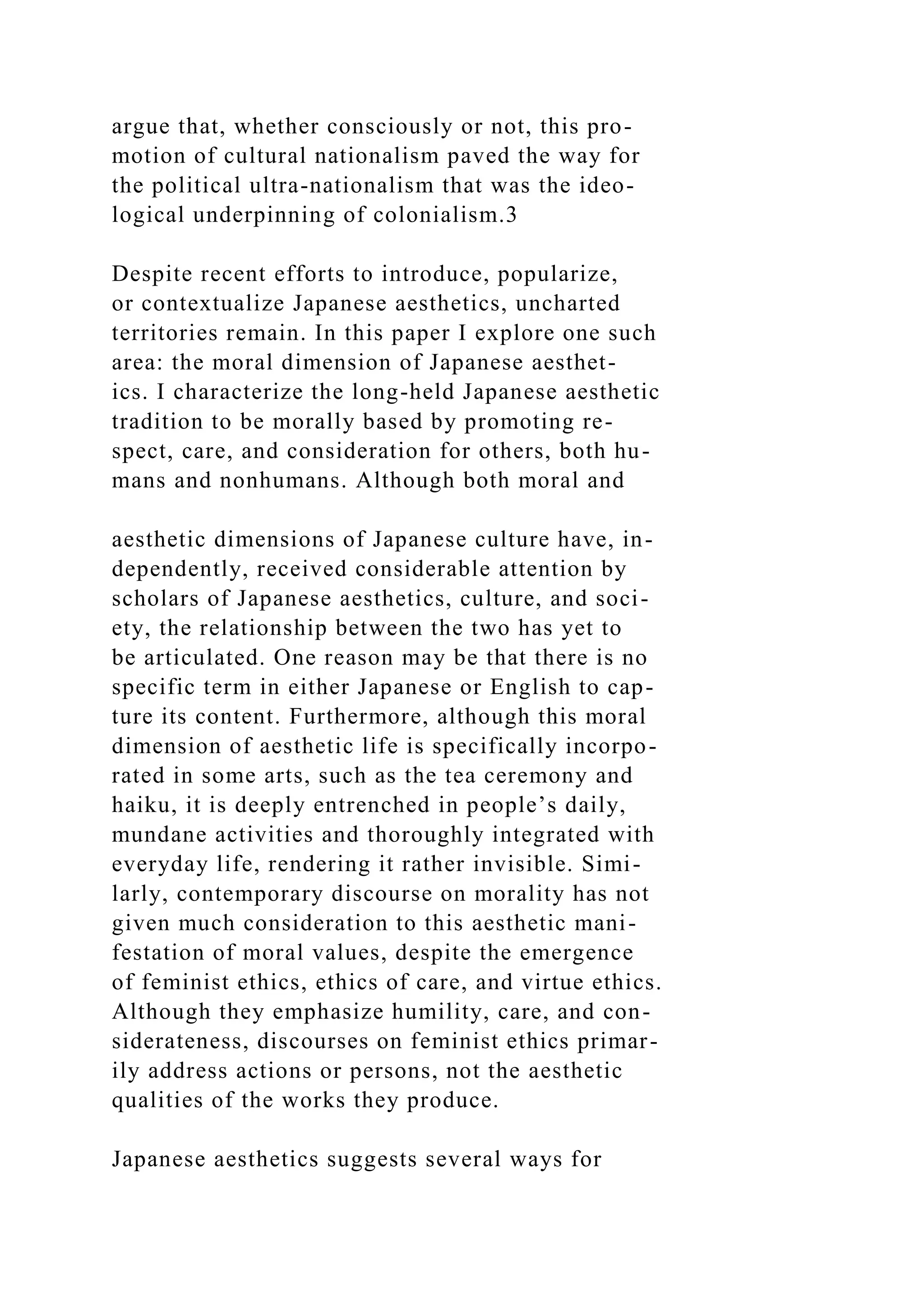 YURIKO SAITOThe Moral Dimension of Japanese Aesthetics.docx