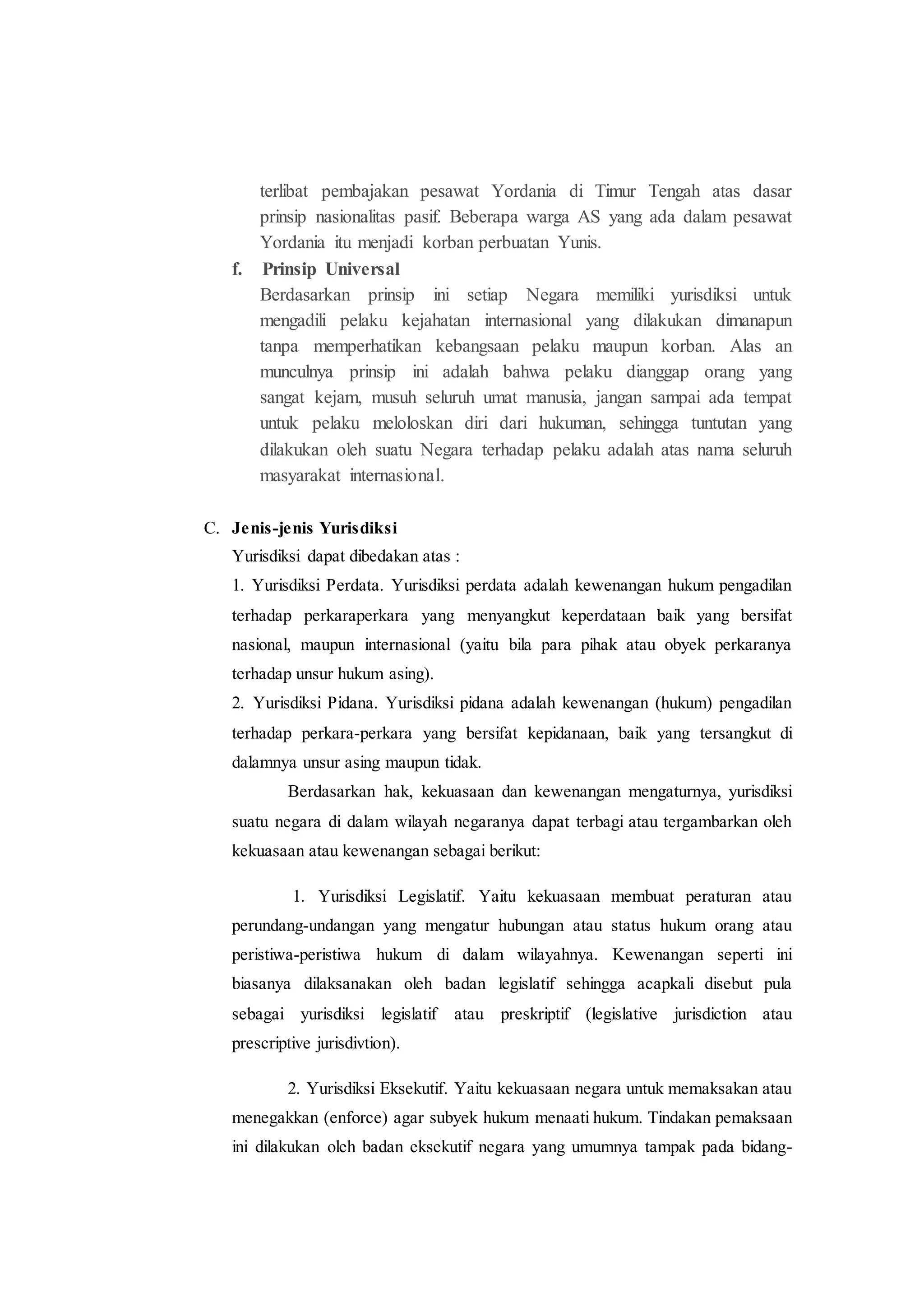 Yurisdiksi hukum internasional | DOCX
