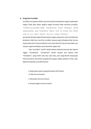 Yurisdiksi hukum internasional | DOCX