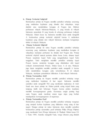 Yurisdiksi hukum internasional | DOCX