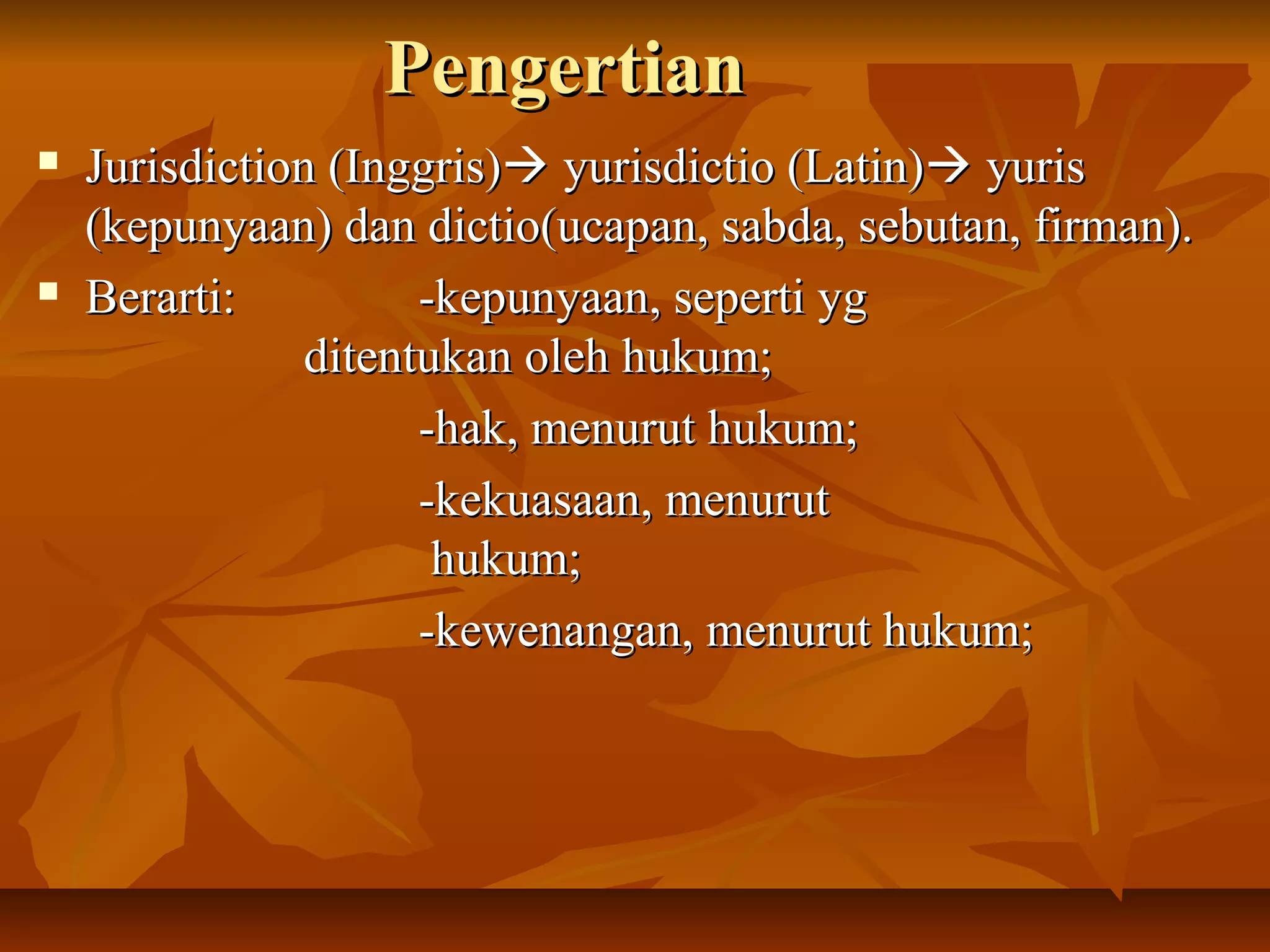 Yurisdiksi negara dalama hukum internasional | PPT