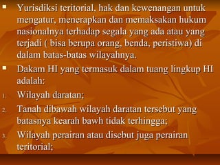 Yurisdiksi negara dalama hukum internasional | PPT