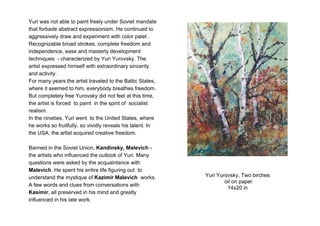 Yuri Yurovsky artist and art collector, part of a book "YURI YUROVSK…
