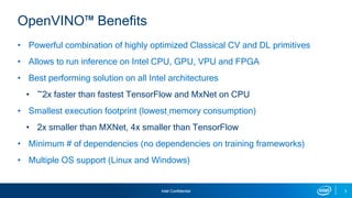 Develop and optimize CV/DL applications with Intel OpenVINO toolkit | PPT | Free Download