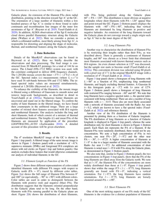 The Population of the Galactic Center Filaments: Position Angle ...