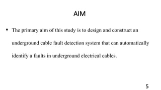 DESIGN AND CONSTRUCTION OF UNDERGROUNG CABLE FAULT DETECTION SYSTEM | PPTX