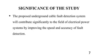 DESIGN AND CONSTRUCTION OF UNDERGROUNG CABLE FAULT DETECTION SYSTEM | PPTX