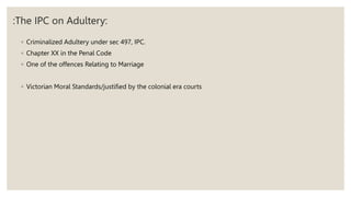 The Law on Adultery From Yusuf Abdul Aziz to Joseph Shrine in Recognition of Women’s Sexuality | PPT