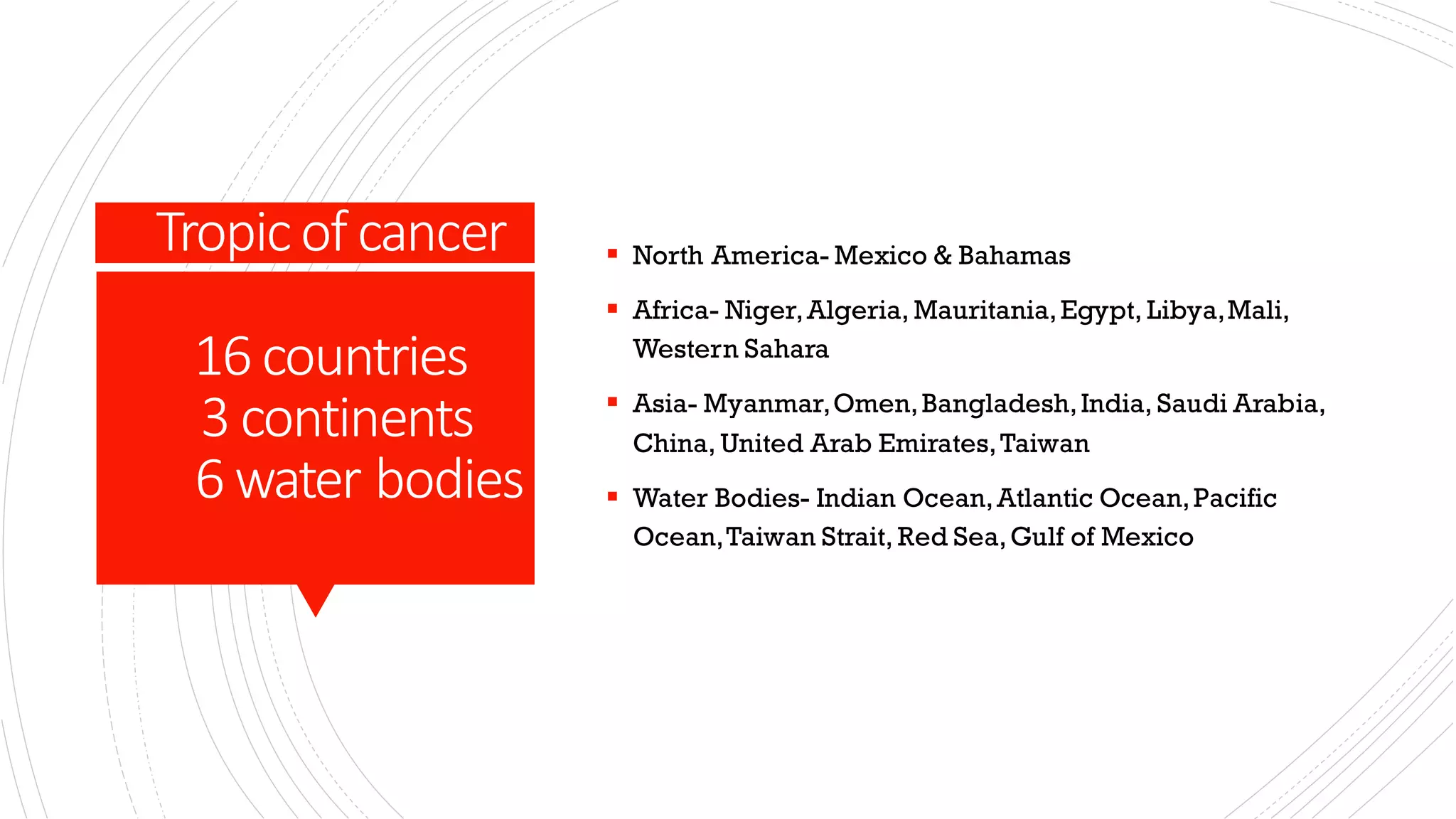 TROPIC OF CANCER, TROPIC OF CAPRICORN, EQUATOR , PRIME MERIDIAN | PDF