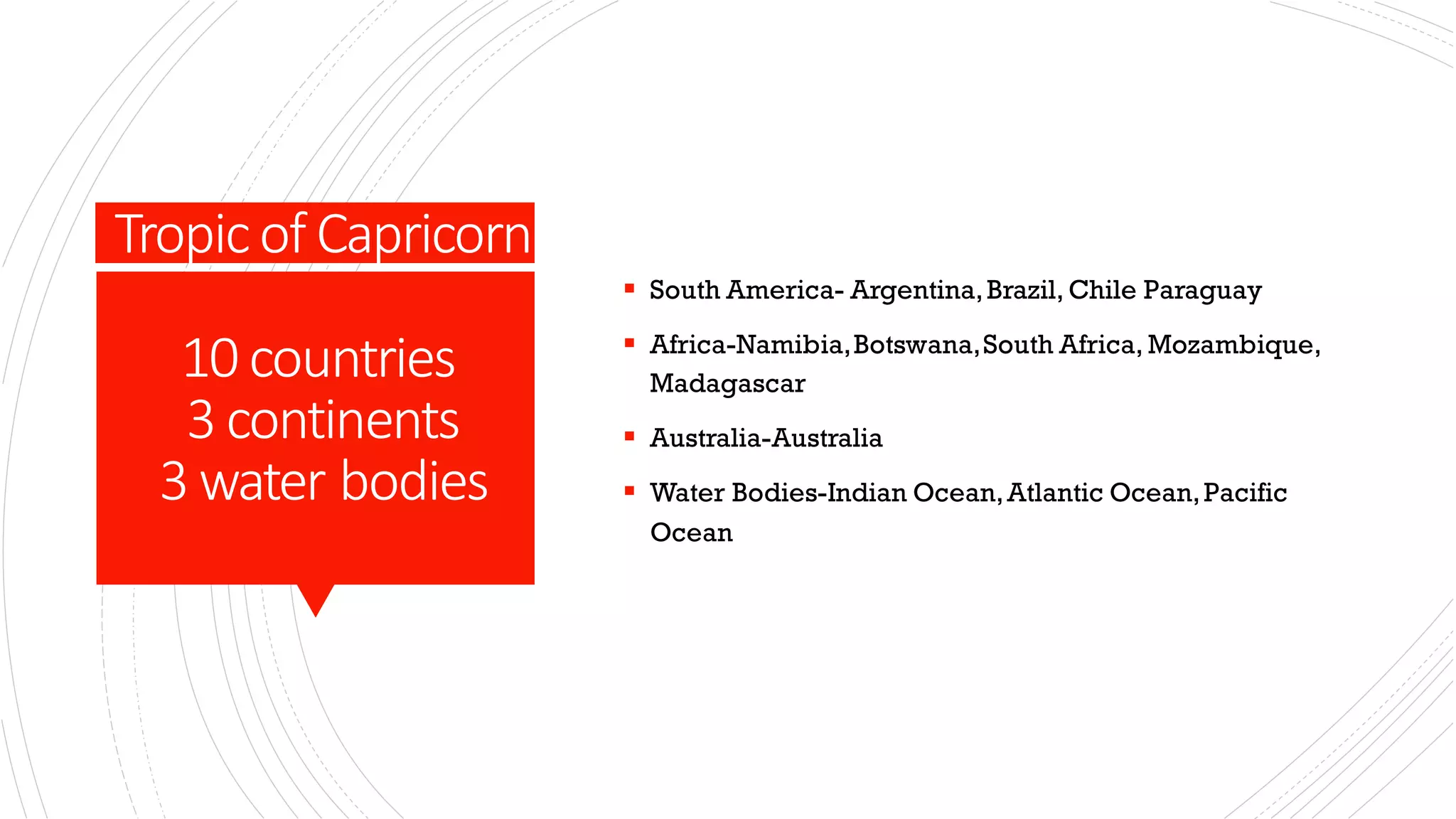 TROPIC OF CANCER, TROPIC OF CAPRICORN, EQUATOR , PRIME MERIDIAN | PDF