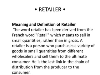 Yuvraj 1 | PPTX | Retail Industry | Industries