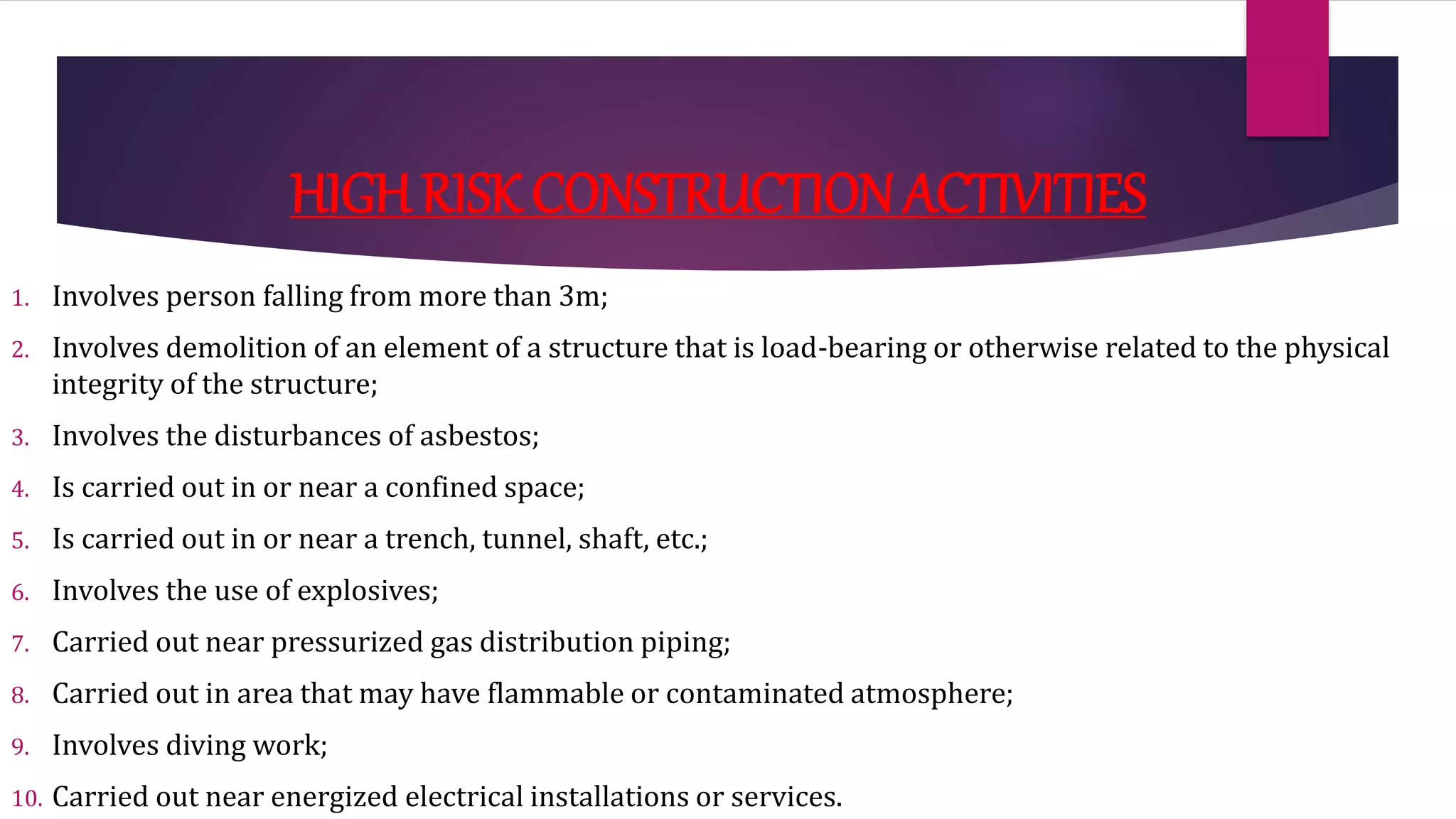 Hazard identification and risk assessment(HIRA) &Safe Work method ...