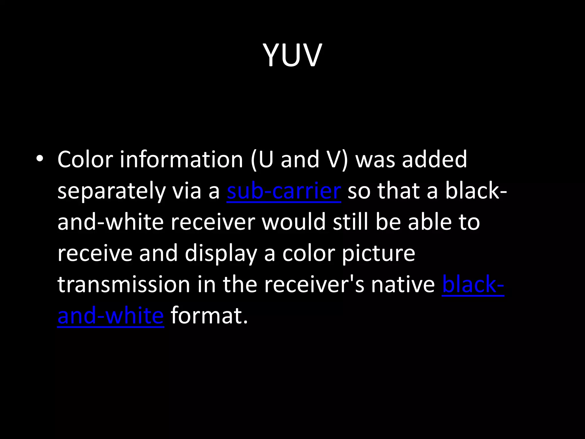 Yuv Y Cb Cr And Subsampling Ppt
