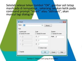 toolbar/shortcut block di autocad | PPT