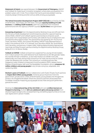 YuWaah Annual Report 2023- Generation Unlimited | PDF