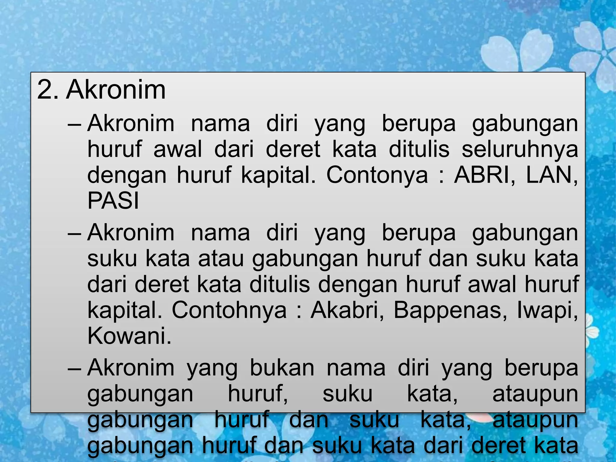 penulisan kata | PPTX