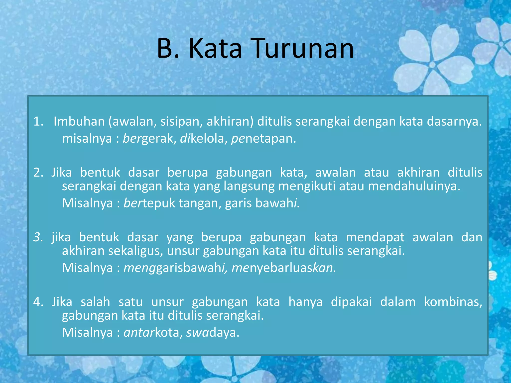 penulisan kata | PPTX