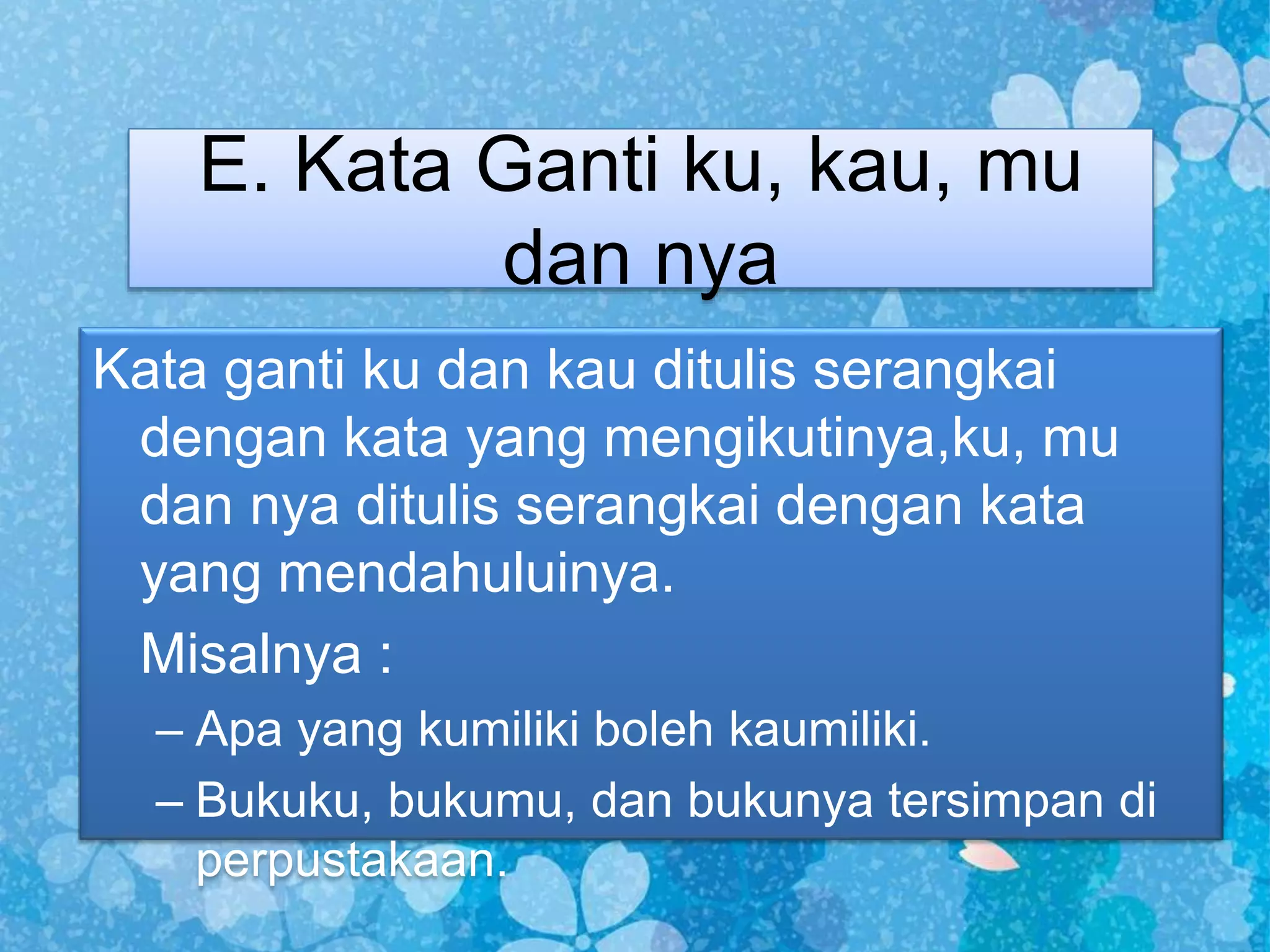 penulisan kata | PPTX