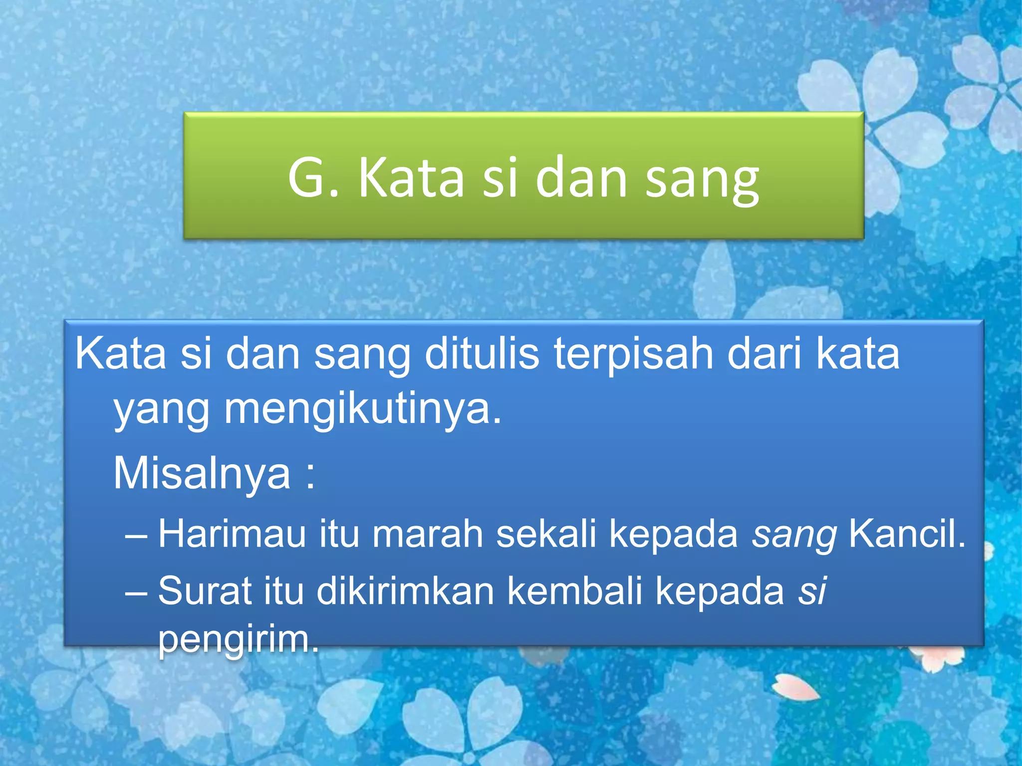 penulisan kata | PPTX