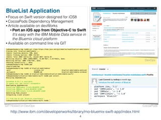Bluemix Mobile Cloud Services - Accelerating Mobile App Development | PPT