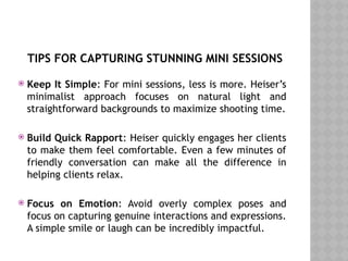 Yvette Heiser — Capturing Moments in Mini: Guide to the Beauty of Short Photography Sessions ...