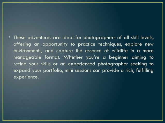 Yvette Heiser – Swift Shutter Safari: Mini Wildlife Photography Adventures | PPT