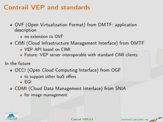 Contrail Virtual Execution Platform | PPT
