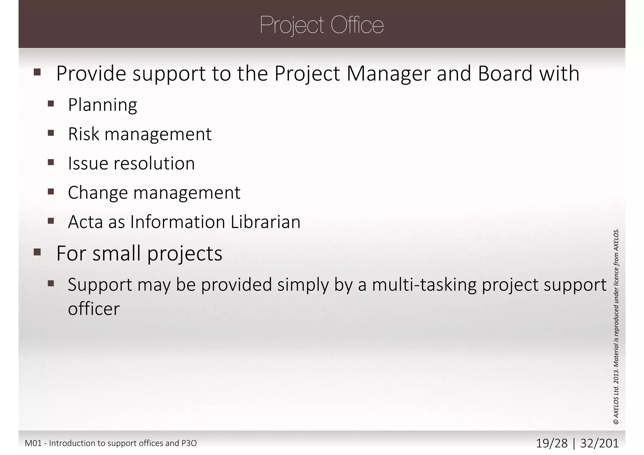 AXELOS - P3O® - Portfolio, Programme and Project Offices - Foundation | PDF