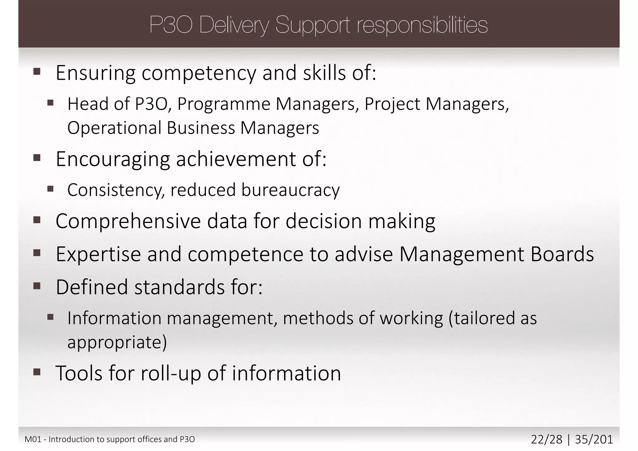 AXELOS - P3O® - Portfolio, Programme and Project Offices - Foundation | PDF