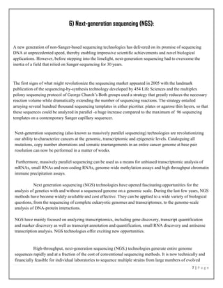New generation Sequencing | PDF